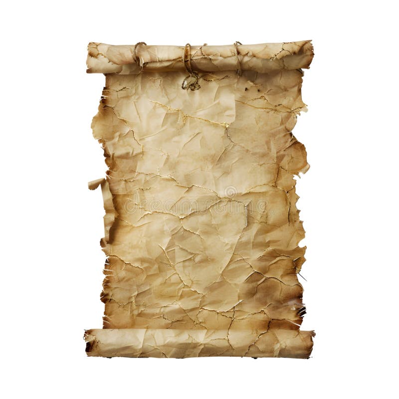 Antique Paper Piece on Transparent Background - Ai Generated Stock ...