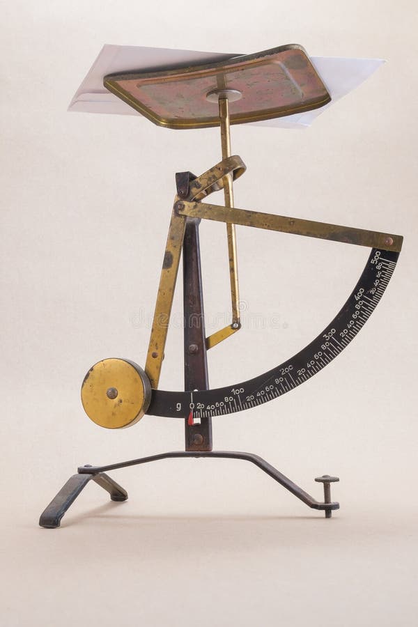 Antique paper scale stock photo. Image of post, measurement - 50222672
