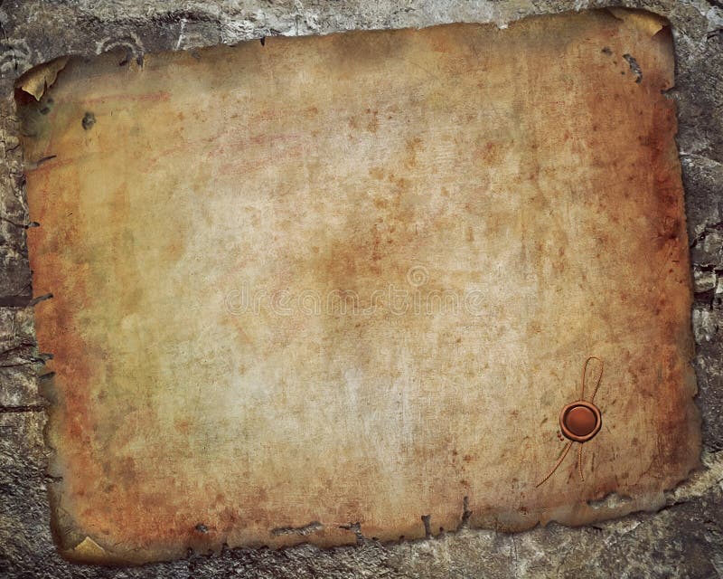 Weathered paper scroll stock photo. Image of stained - 15546604