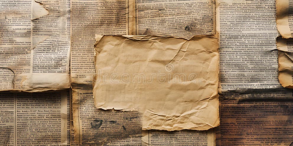 Antique Paper Texture: Old Documents Background Stock Illustration ...