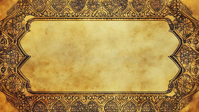 Antique Parchment Border Design Old Paper Texture Vintage Frame ...