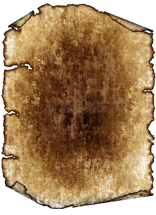 Antique Parchment Paper Scroll, Texture Stock Illustration ...