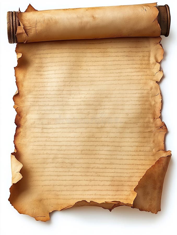 An Antique Parchment Scroll Stock Photo - Image of retro, classic ...