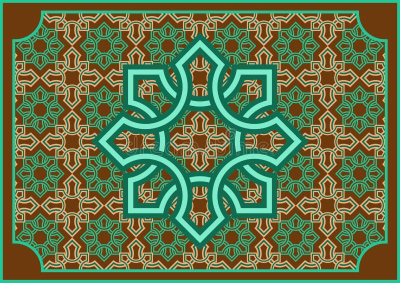 Akram Morocco Pattern Five stock vector. Illustration of painting ...
