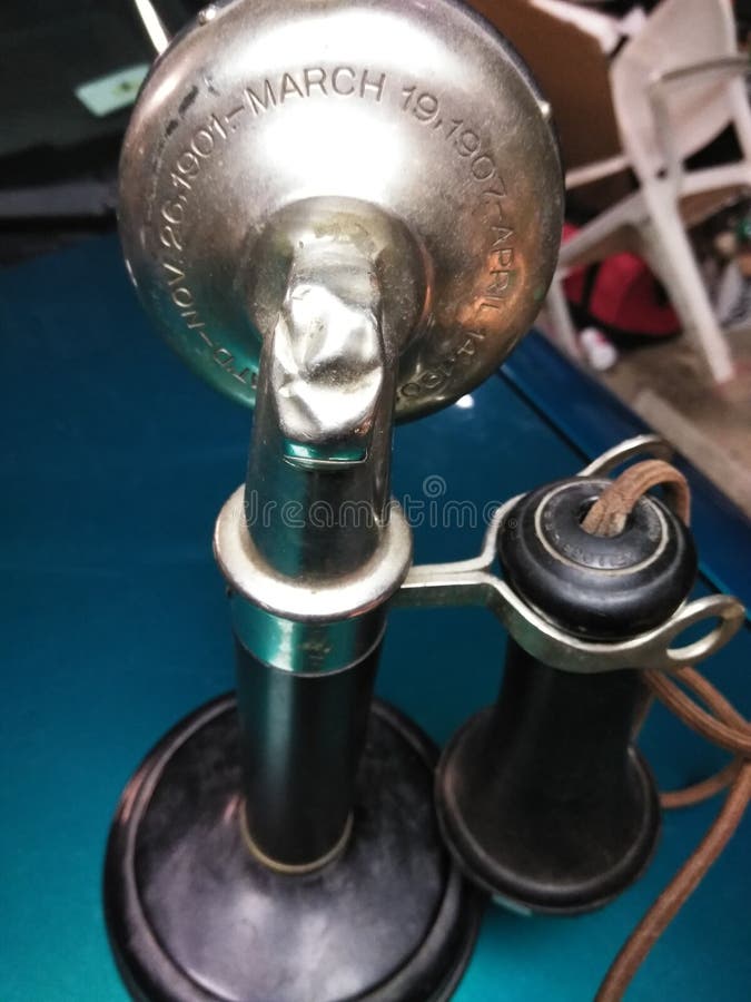 Antique Phone Old Days 100 Years Stock Image - Image of phone, antique ...