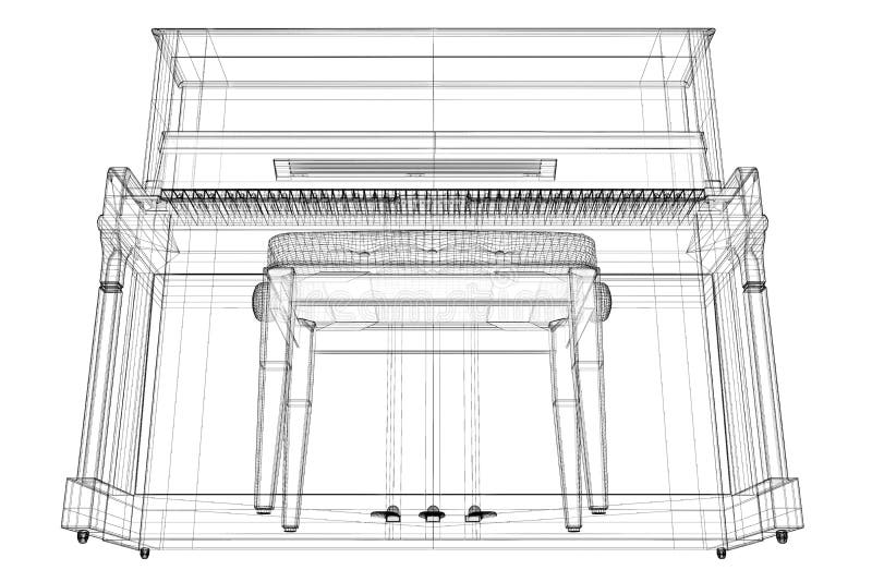 Piano Keys Retro Photo Frame Stock Illustrations – 241 Piano Keys Retro ...