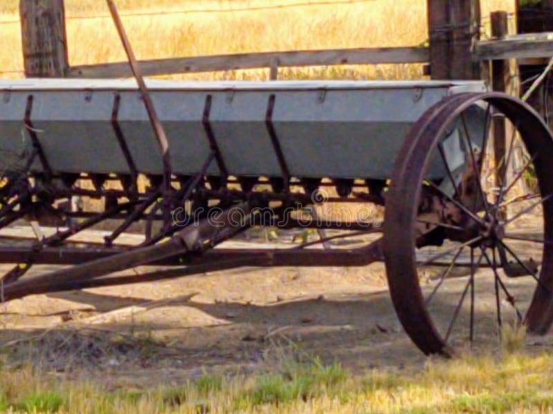 Antique Piece of Farm Equipment Stock Image - Image of antique, used ...