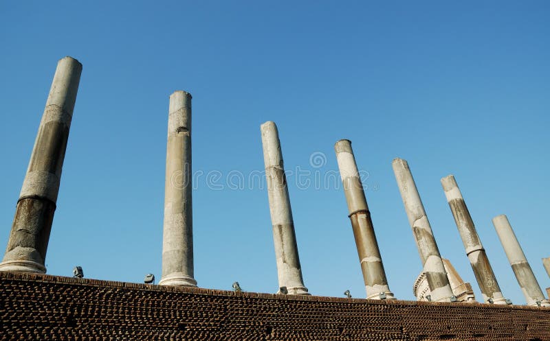 Antique pillars stock photo. Image of inalian, carving - 2994572