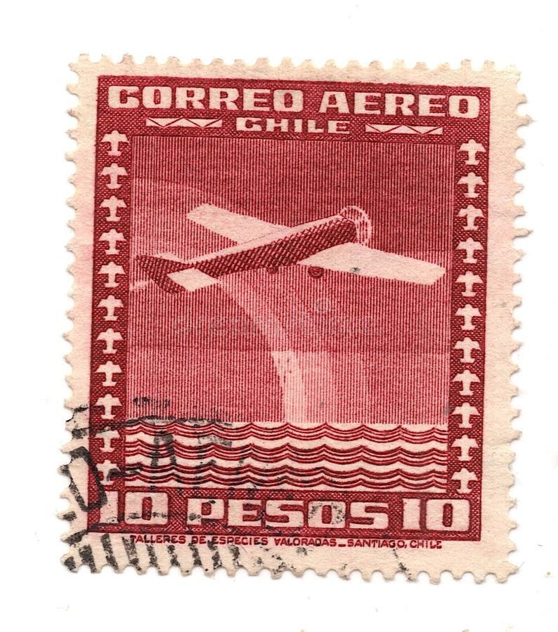 A Vintage Postage Stamp from Chile. Stock Illustration - Illustration ... A Vintage Postage Stamp from Chile. Stock Illustration - Illustration ...