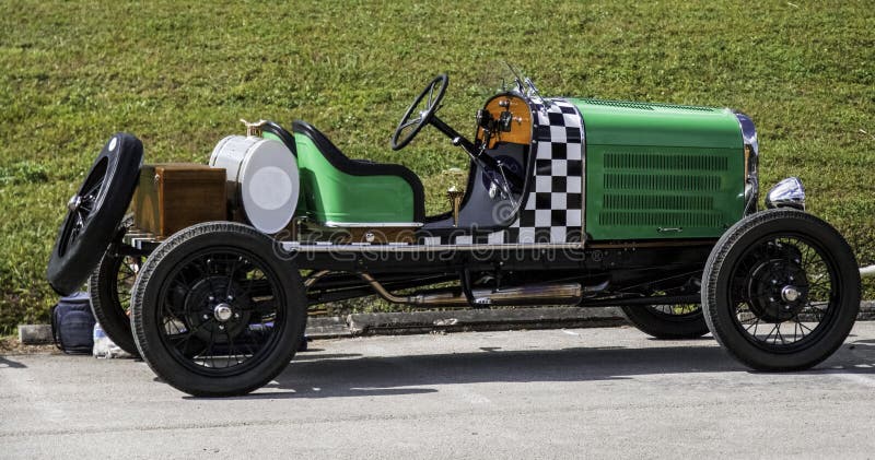 Antique Racing Car stock image. Image of valuable, restored - 46969199