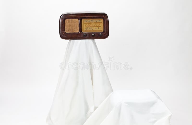 Antique Radio with Copy-space. Stock Photo - Image of brown, fashioned ...