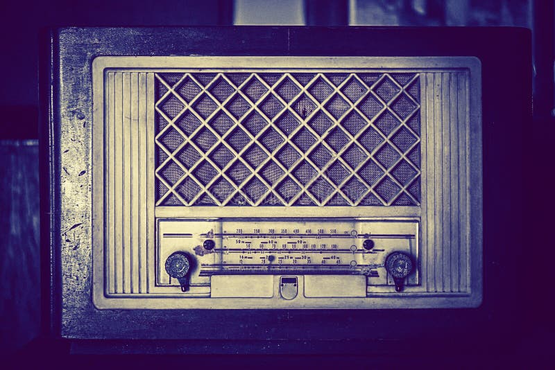 Antique radio stock photo. Image of shortwave, buttons - 70109370