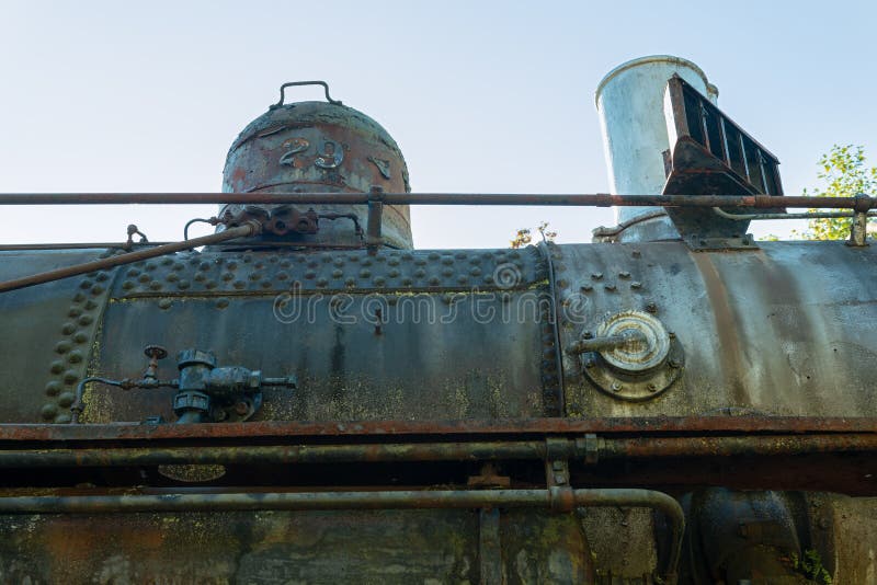 Antique railroad tank car stock photo. Image of colors - 185572556