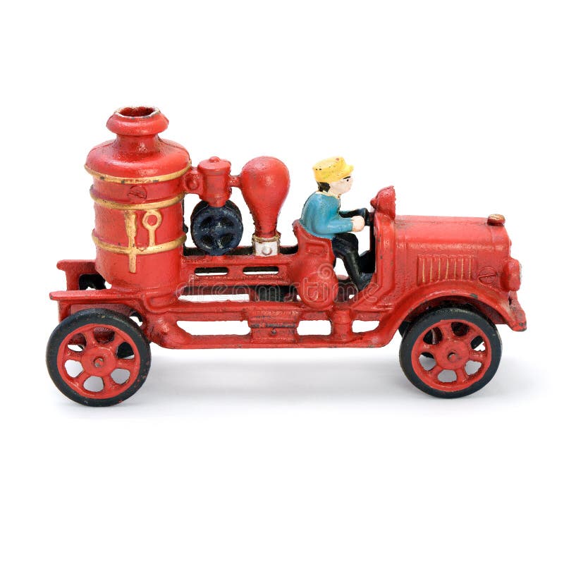 Antique red wind-up car. stock image. Image of fashioned - 93871101