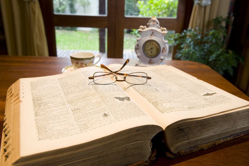 Antique reference book stock photo. Image of clock, literature - 6352534