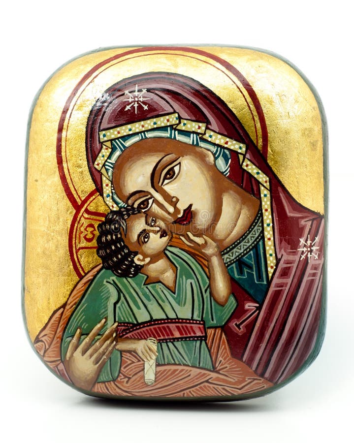 Ancient icon black jesus stock image. Image of church - 6251845