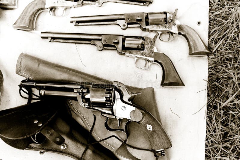 Old Guns stock image. Image of antique, gear, holsters - 2264435