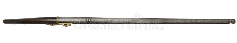 Antique Rifle Guns On A White Background Stock Image - Image of attack ...