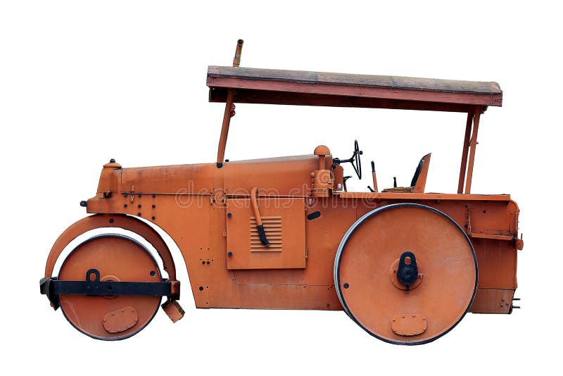 Antique Roller Compacted on Isolate Stock Image - Image of design ...