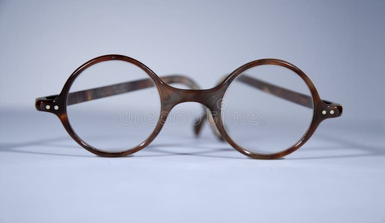 Antique round spectacles stock photo. Image of glasses - 3893388