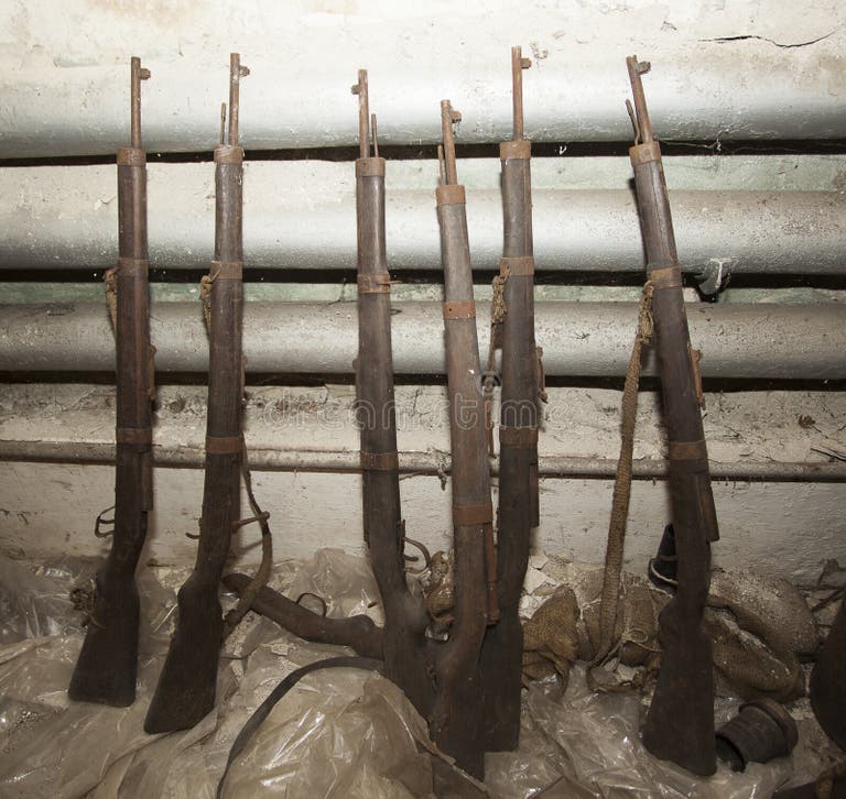 Antique russian rifle stock image. Image of vintage, battle - 35800365