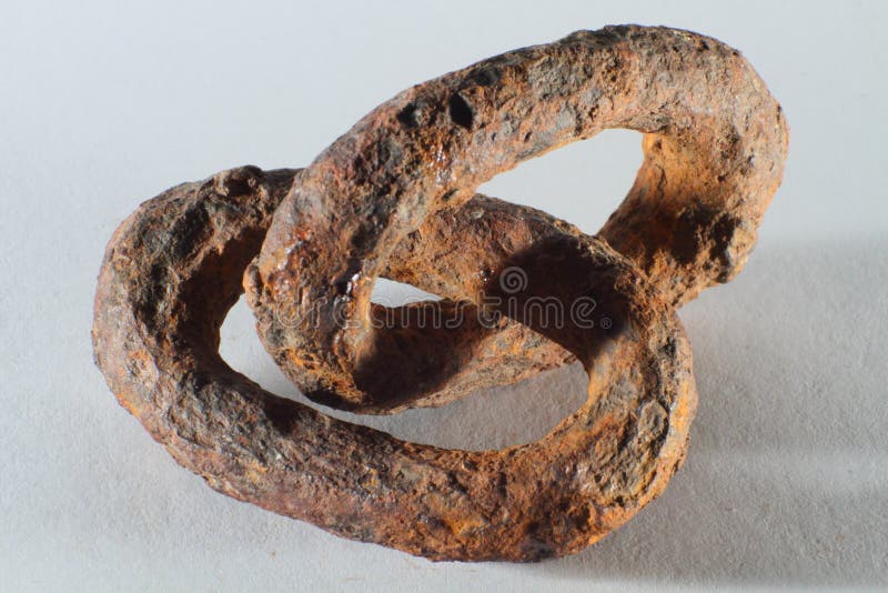 Antique Rusty Chain Links stock image. Image of loops - 25980771
