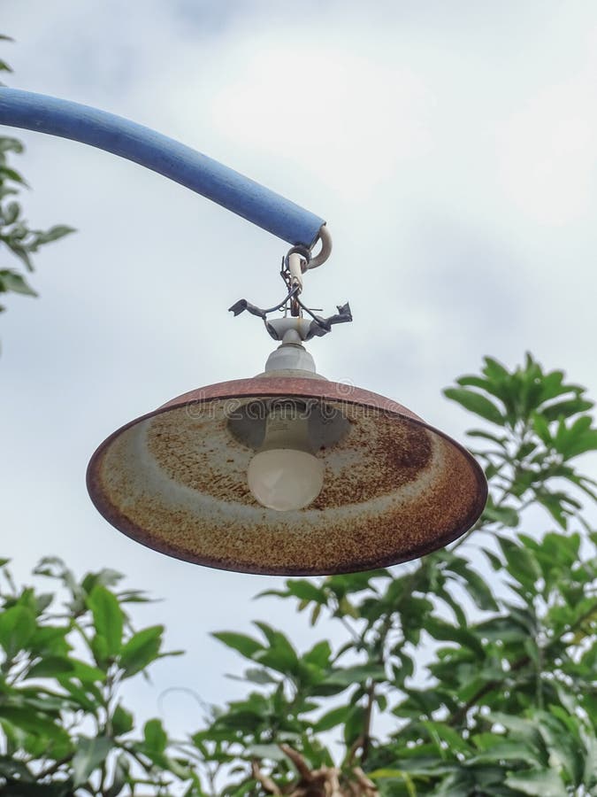 Antique Rusty Old Street Lamp Stock Photo - Image of street, glass ...