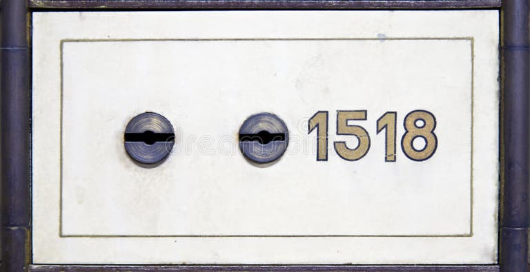 Antique safe deposit box stock image. Image of vault - 10482017