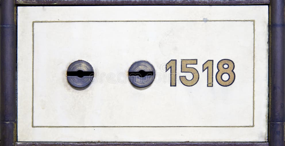 Antique safe deposit box stock image. Image of vault - 10482017