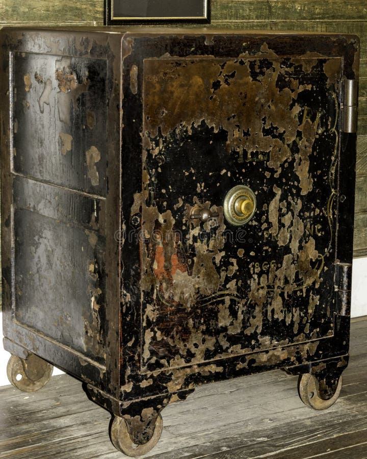 Antique Safe with Dial on it Stock Image - Image of historic, lynchburg ...