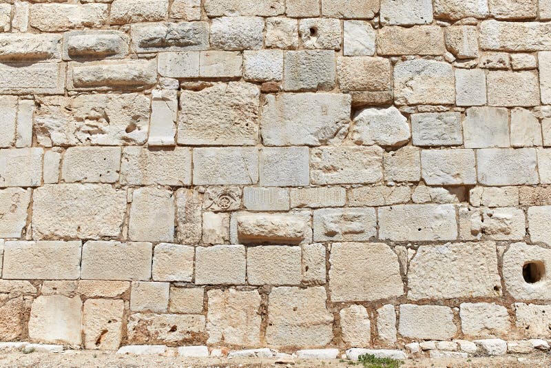 Antique Sandstone Brick Wall Stock Image - Image of carve, empty: 179001891