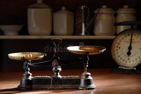 Antique Scale in a Vintage General Store Stock Photo - Image of vintage ...