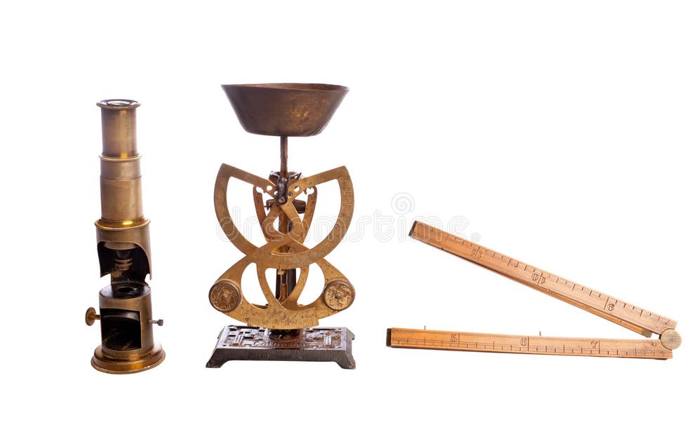 Antique Scales, Scale, Microscope, Stock Photo - Image of equipment ...
