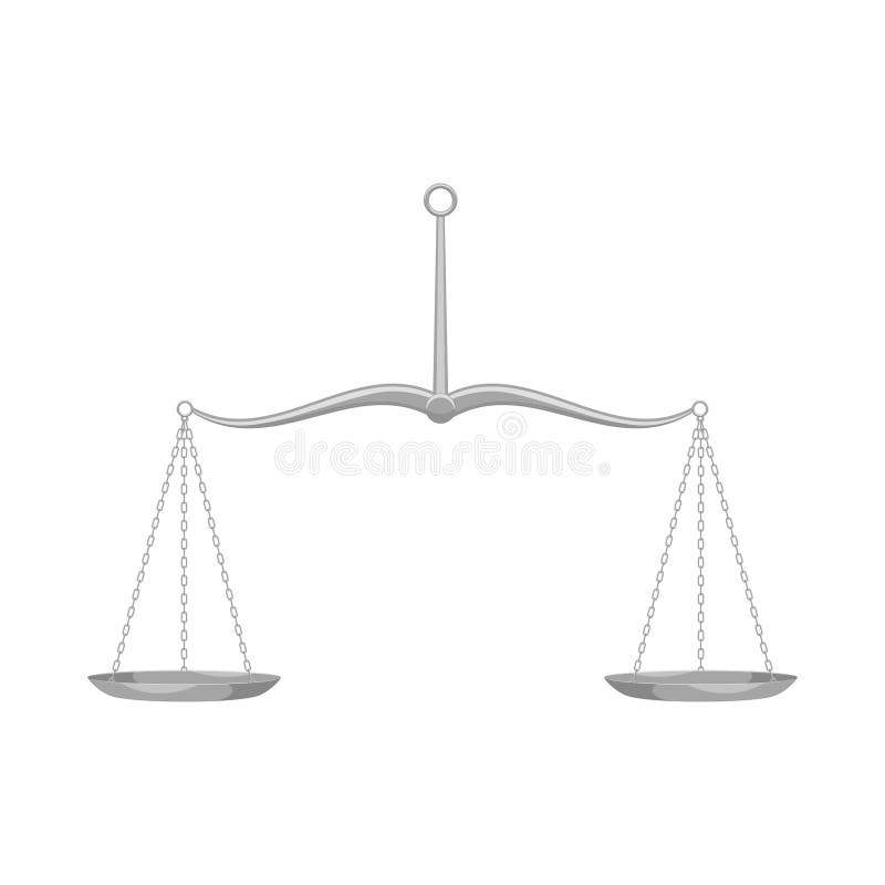 Antique Scales. Vector Drawing Icon Stock Vector - Illustration of ...