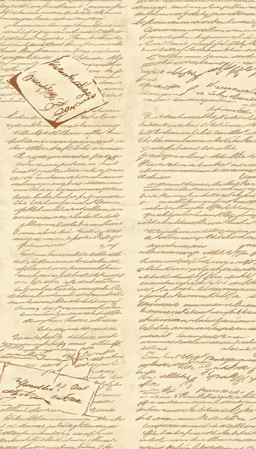 Antique Script Background, Elegant Cursive Writing Texture, Vintage ...