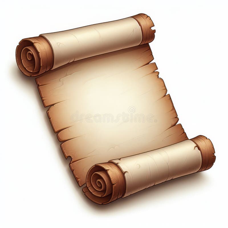 Antique Scroll Illustration Stock Illustration - Illustration of aged ...