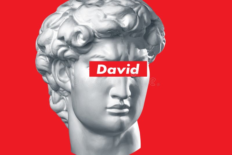 Antique Sculpture of Human Face in Artificial Intelligence Pop Art ...