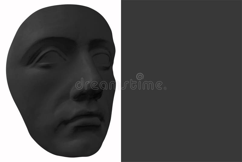 Antique Sculpture of Human Face in Artificial Intelligence Pop Art ...