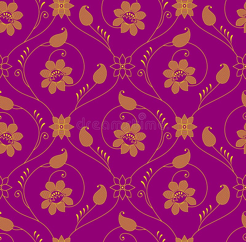 Antique seamless wallpaper stock vector. Illustration of antique - 27504427