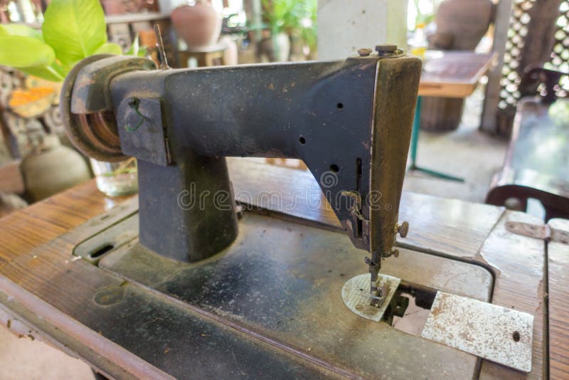 Antique Sewing Machine stock image. Image of factory - 61246175