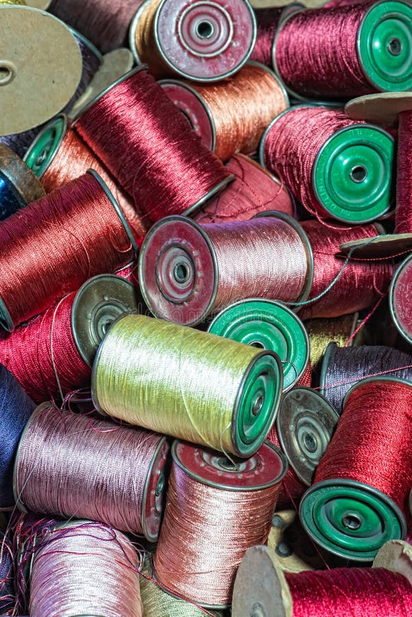 Antique sewing thread stock photo. Image of bright, colorful - 34586126