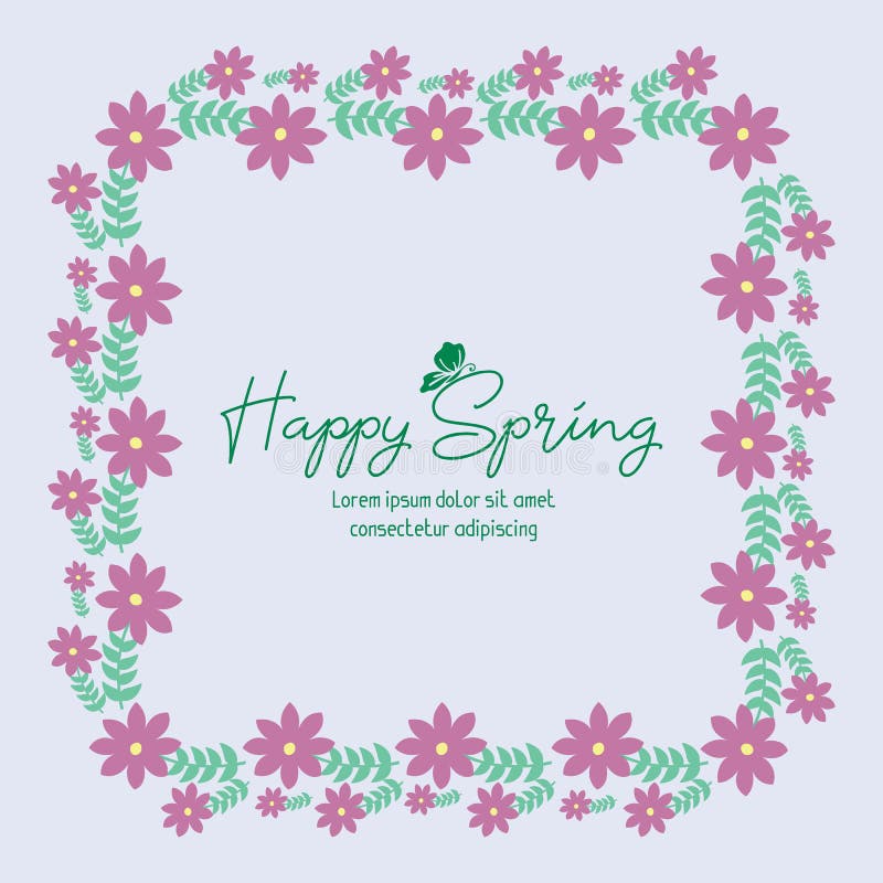 Antique Shape of Leaf and Floral Frame, for Cute Romance Greeting Card ...