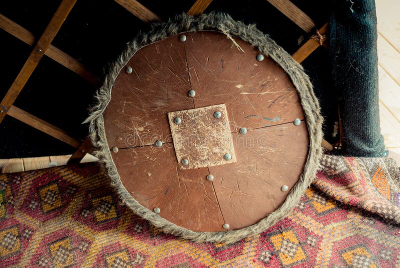 Antique Shields from Ottoman Times on Display Stock Photo - Image of ...