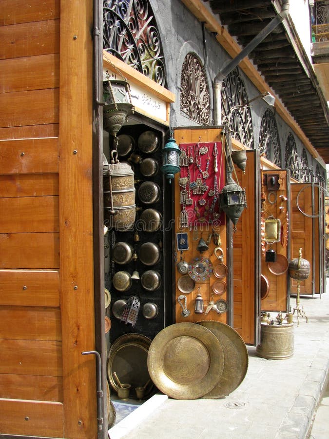 Hamidiye Bazaar Market in Damascus Syria Editorial Image - Image of ...