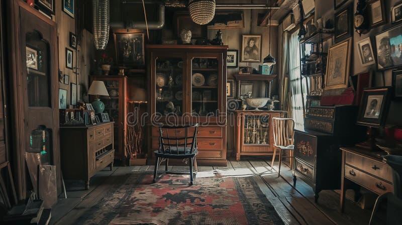 Antique Shop with Unique Finds Stock Image - Image of decoration ...