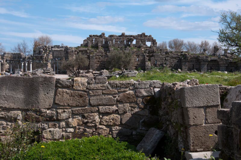 Antique Side, Turkey stock image. Image of temple, obelisk - 24474193