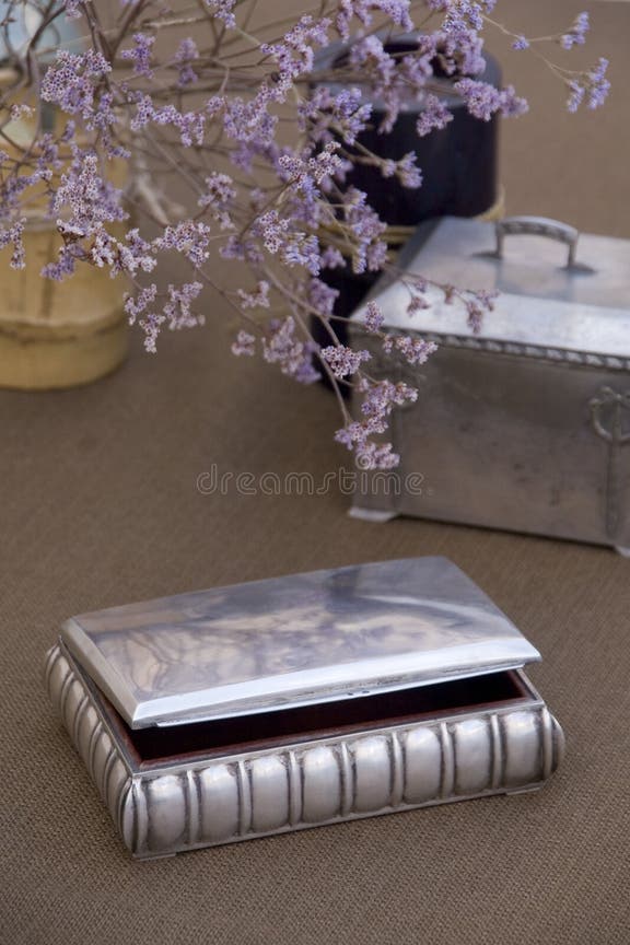 Antique Silver Boxes stock image. Image of copper, glitter - 12899145