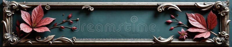 Antique Silver Frame, Swirling Acanthus Leaves, Scroll, Texture ...