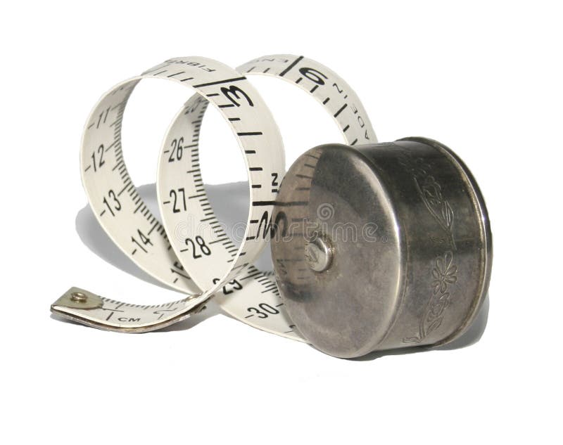 Vintage Measuring Tape Isolated Stock Photo - Image of tools, isolated ...