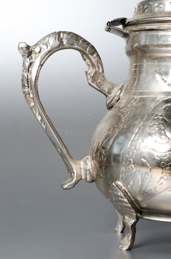 Antique silver jug detail stock image. Image of elegant - 44621371